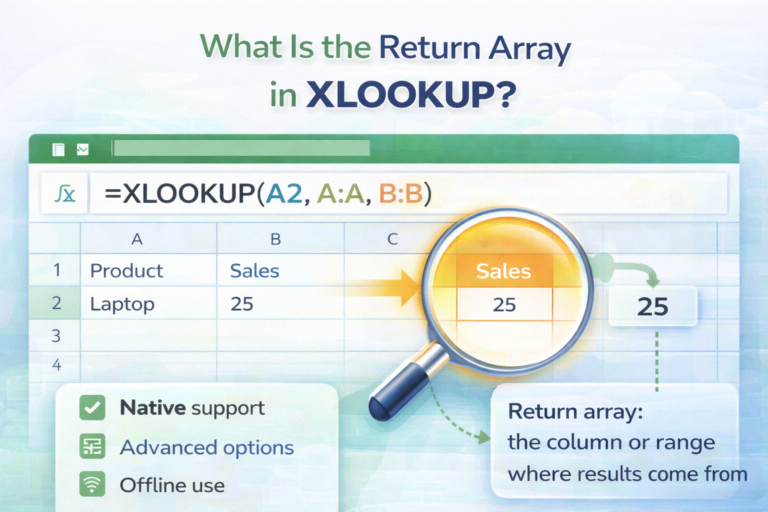 What Is the Return Array in XLOOKUP? | XLOOKUP